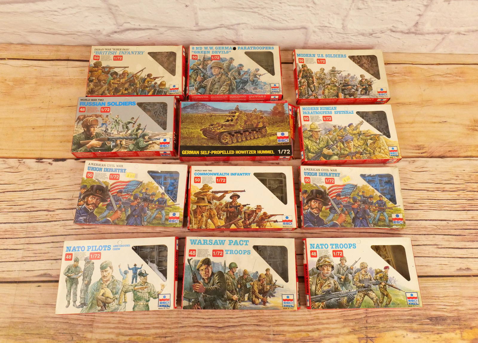 Lot Of 12 Esci Military 1:72 Scale Plastic Figure Sets Auction
