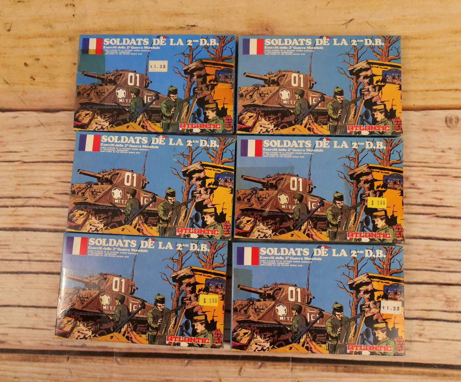 Lot Of 6 Atlantic Ho Scale Military Figures Auction