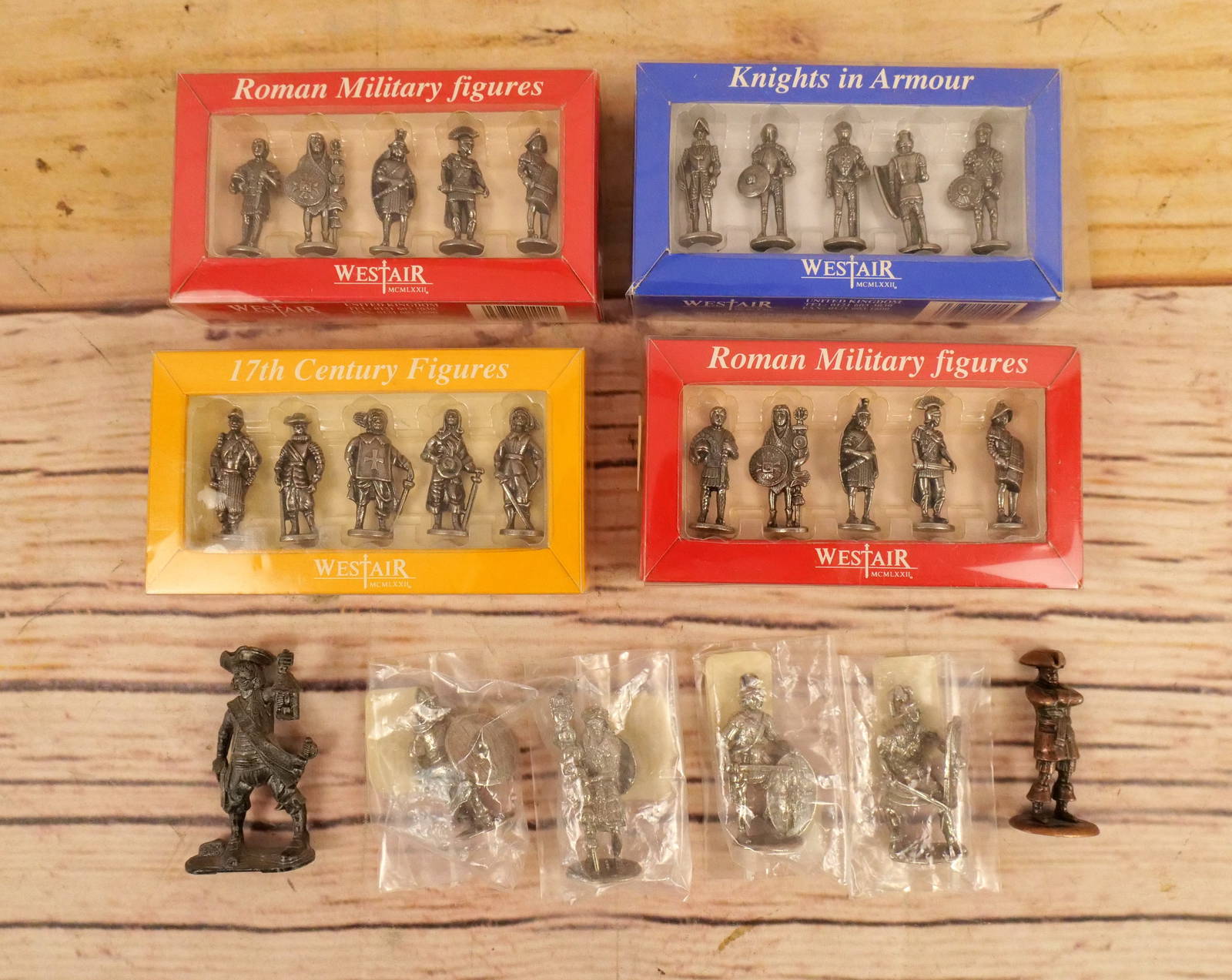 Lot Of Miniature Metal Military Figures Auction