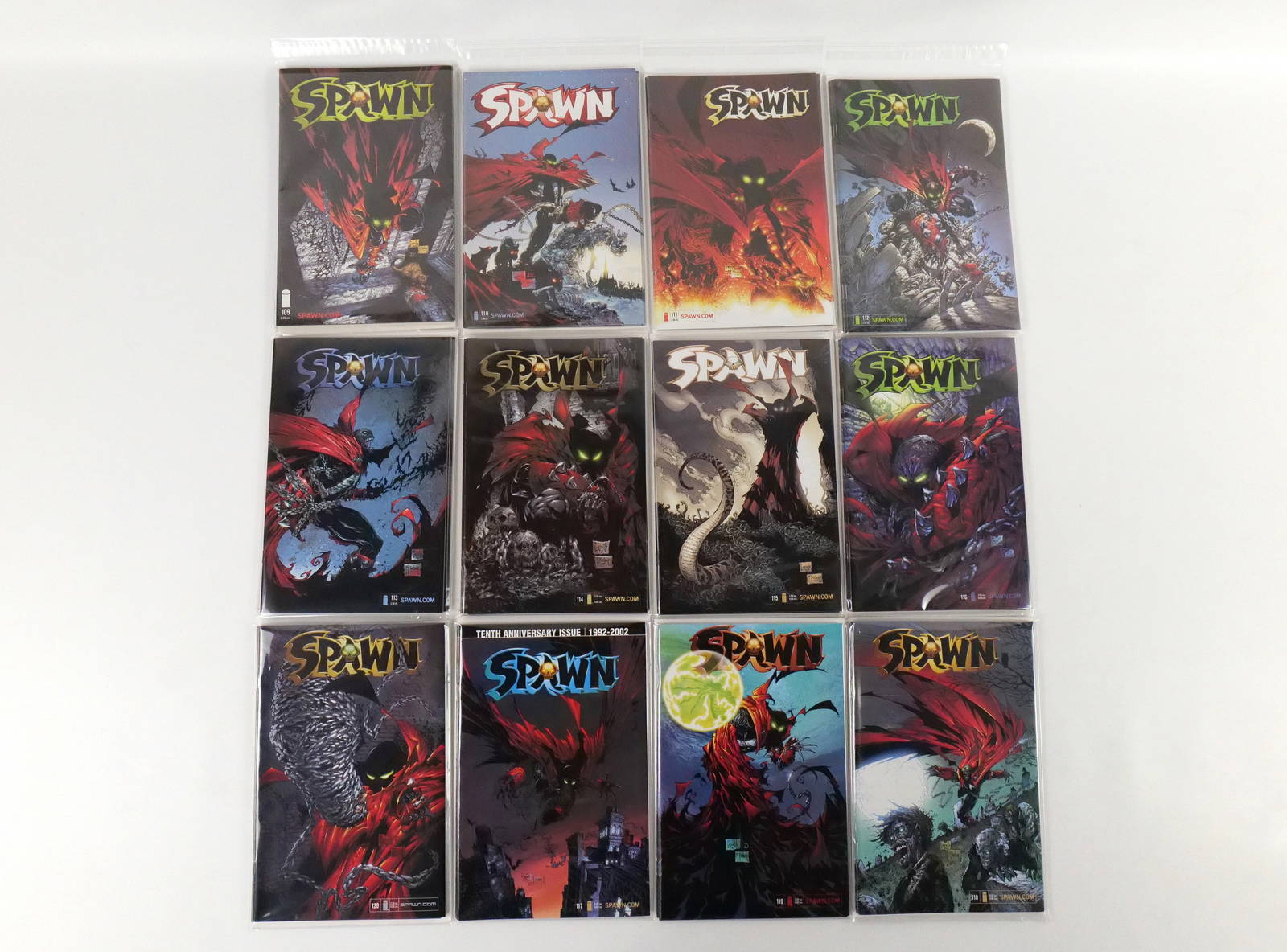 Run Of Spawn Comics - Issues #109-120 Auction
