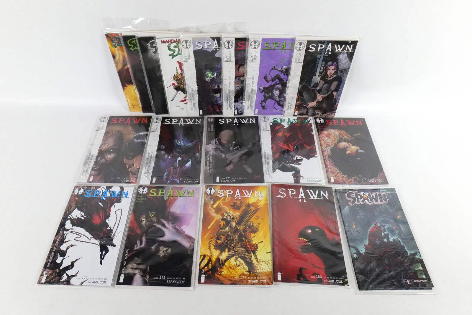 Run Of Spawn Comics #161-173, 176-180 Auction