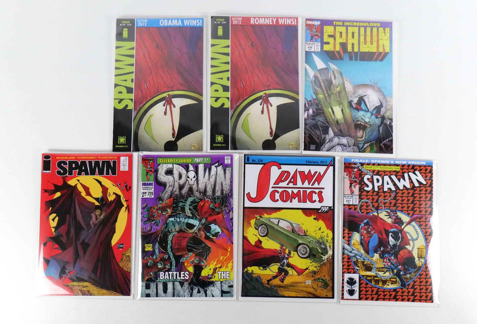 Run Of Spawn Comics - Issues #225-230 Auction