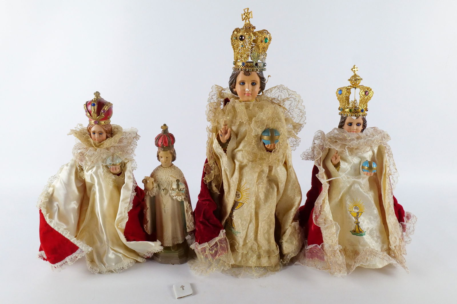 Group Lot Of Religious Figures And Dolls