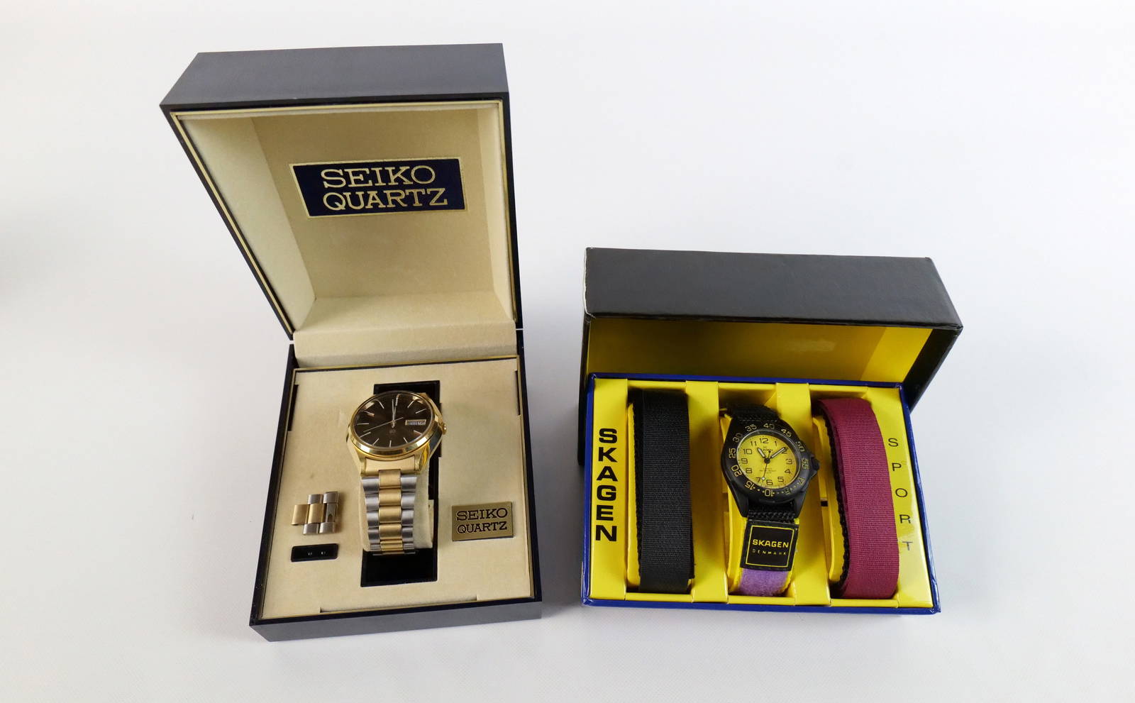 A Pair Of Vintage Boxed Watches Auction