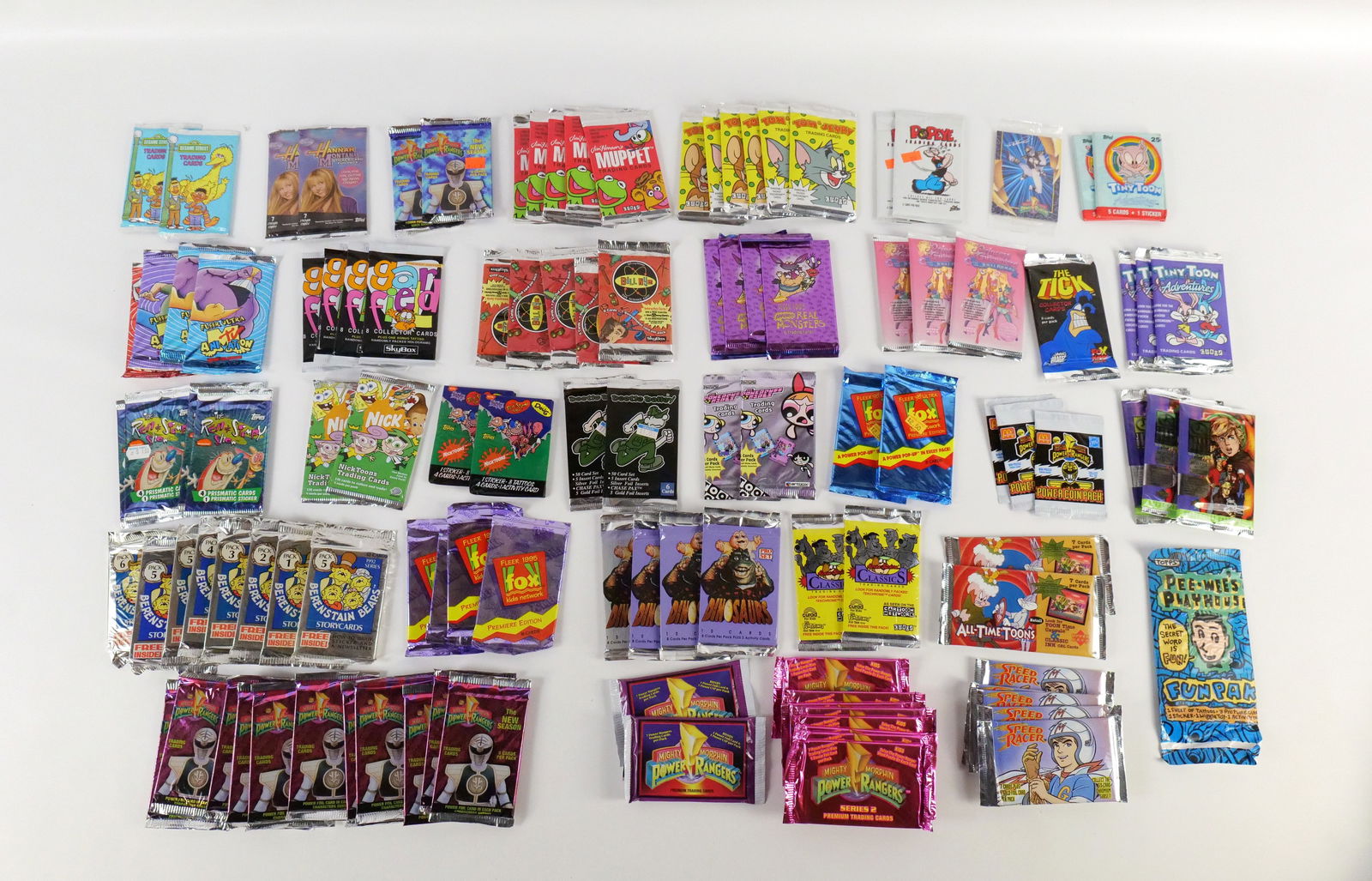 Lot Of Tv Cartoon And Kid Related Sealed Trading Card Packs Auction