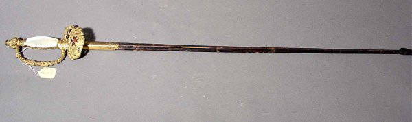 Papal Order Of Pope Pius Ix Court Sword & Scabbar