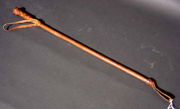 Interesting Woven Leather Riding Crop/dagger, The