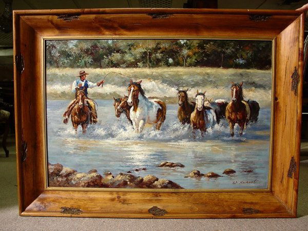 242: W. HACKERT (American, 20th Century); oil on canvas