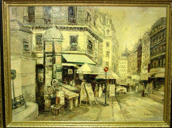 S. Razin (european, 21st Century); Oil On Canvas,