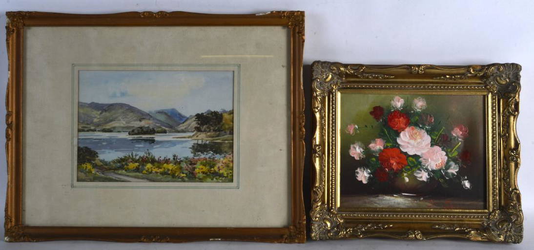 O Waite (british), Framed Watercolour, "glimpse Of The