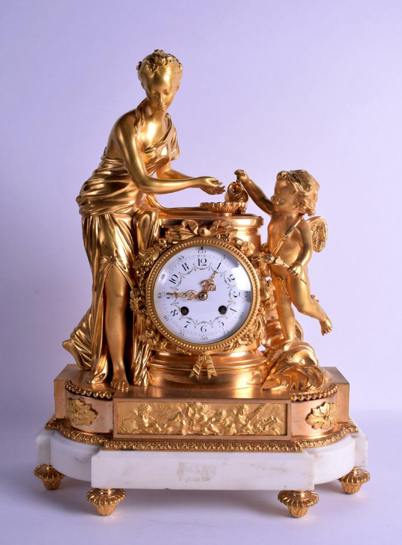 Stunning 19th Century Roblin Paris Ormolu Clock,