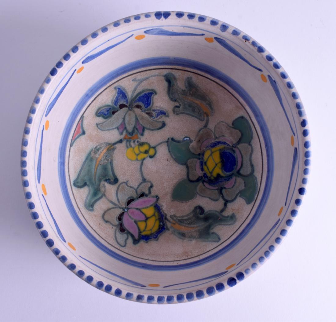 AN EARLY ART DECO CHARLES COLLARD HONITON POTTERY BOWL