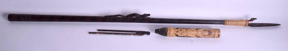 A Borneo Penan Dayak Tribal Hunting Blowpipe Spear,