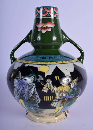 A RARE LATE SHELLEY FOLEY INTARSIO POTTERY TWIN HANDLED (#0085) on Jan ...