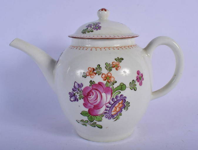 18TH C. LOWESTOFT TEAPOT AND COVER PAINTED IN THE - Jan 04, 2022 ...