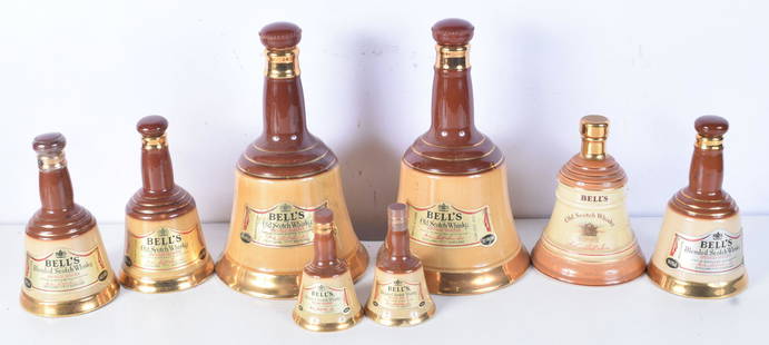 A Collection Of Unopened Bell's Whisky Decanters
