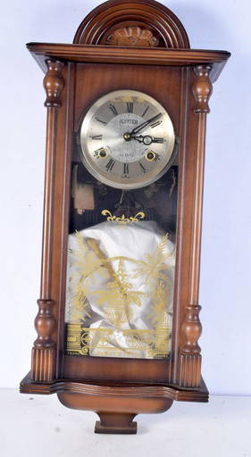 A Jupiter 31 Day Wooden Wall Clock 66 Cm.