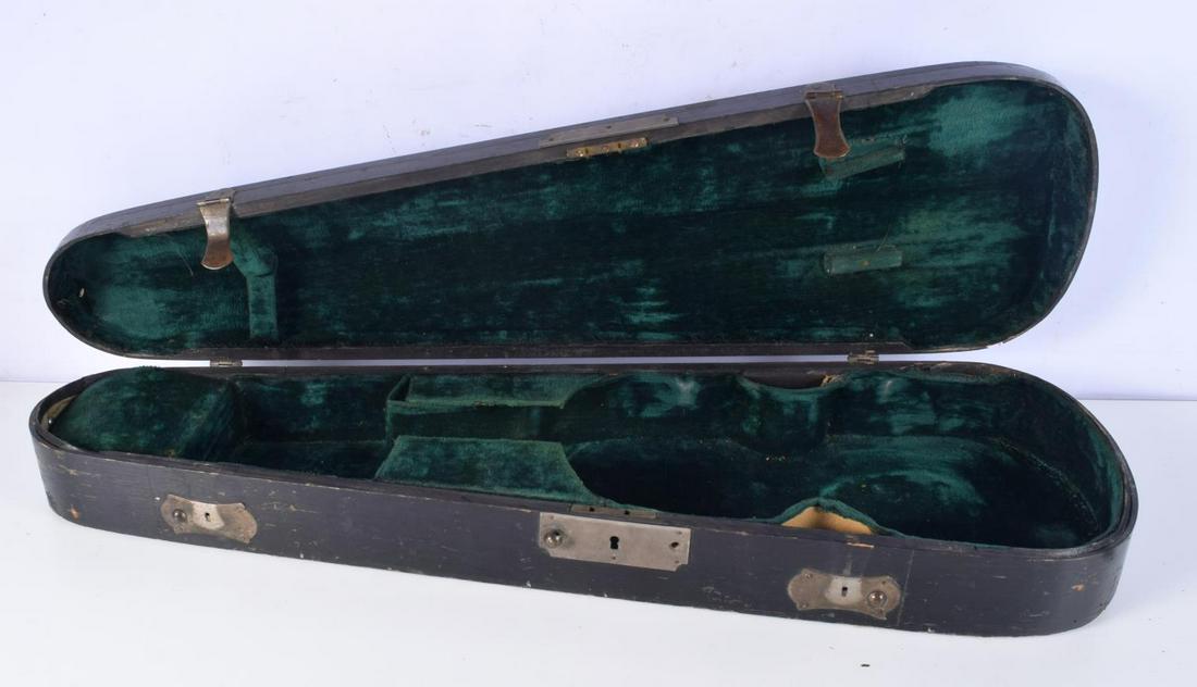 A Vintage Violin Case. 64 Cm Long.