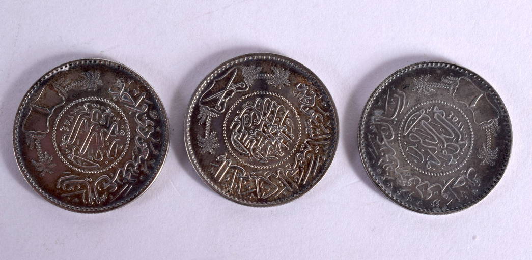 THREE ISLAMIC SILVER COINS. (3) (#0918) on Aug 24, 2022 | Hannam's ...