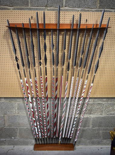 A Collection Of South African Xhosa Ceremonial Spears 210cm (qty).