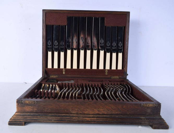 A cased set of Firth Brearley cutlery (47). (#3215) on Jan 06, 2023 ...