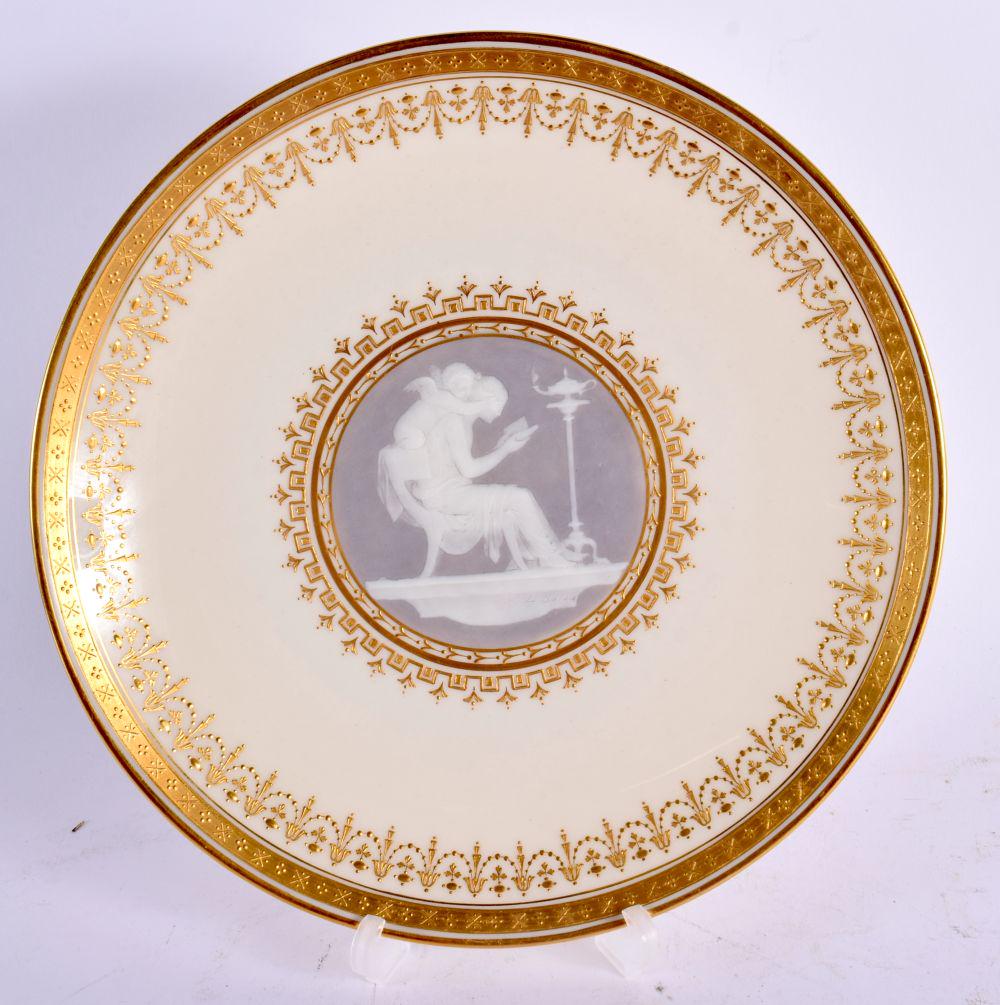 A Fine English Minton Porcelain Pate Sur Pate Plate By Marc-louis Solon ...
