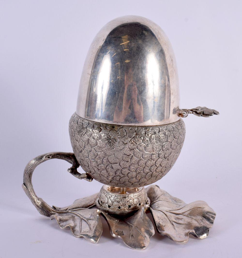 An Unusual Victorian Novelty Acorn Form Egg Warmer And Cover Of ...