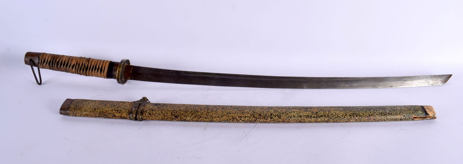 A Japanese Taisho Period Style Shagreen Cased Samurai Sword Bearing ...