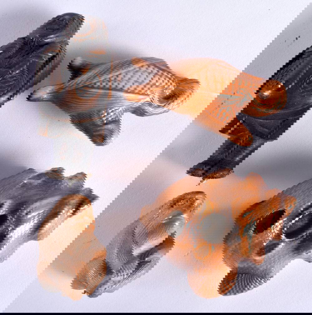 A 19th Century Japanese Meiji Period Carved Wood Figural Netsuke ...