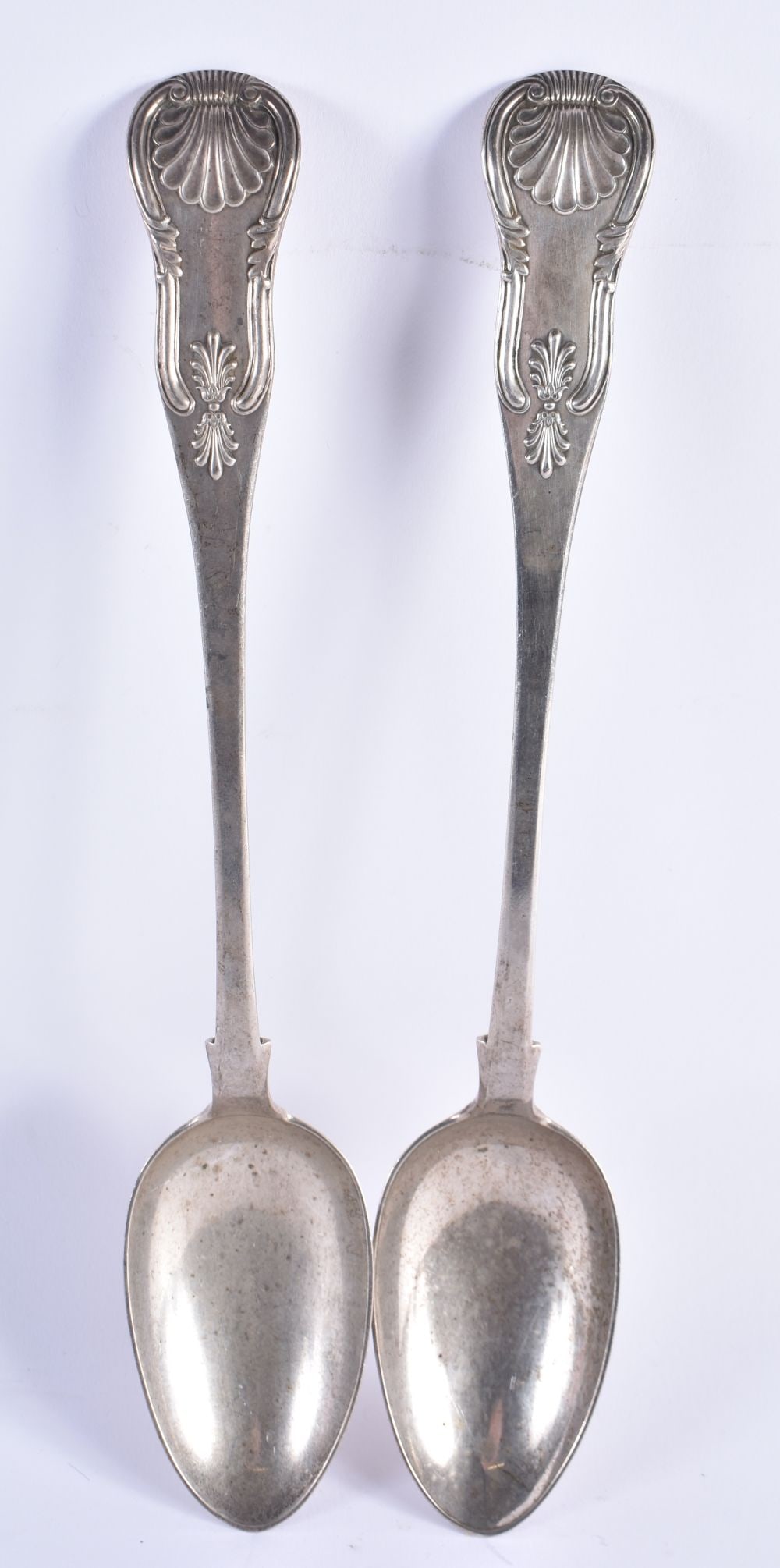 A Very Large Pair Of Mid 19th Century Scottish Silver Basting Spoons ...