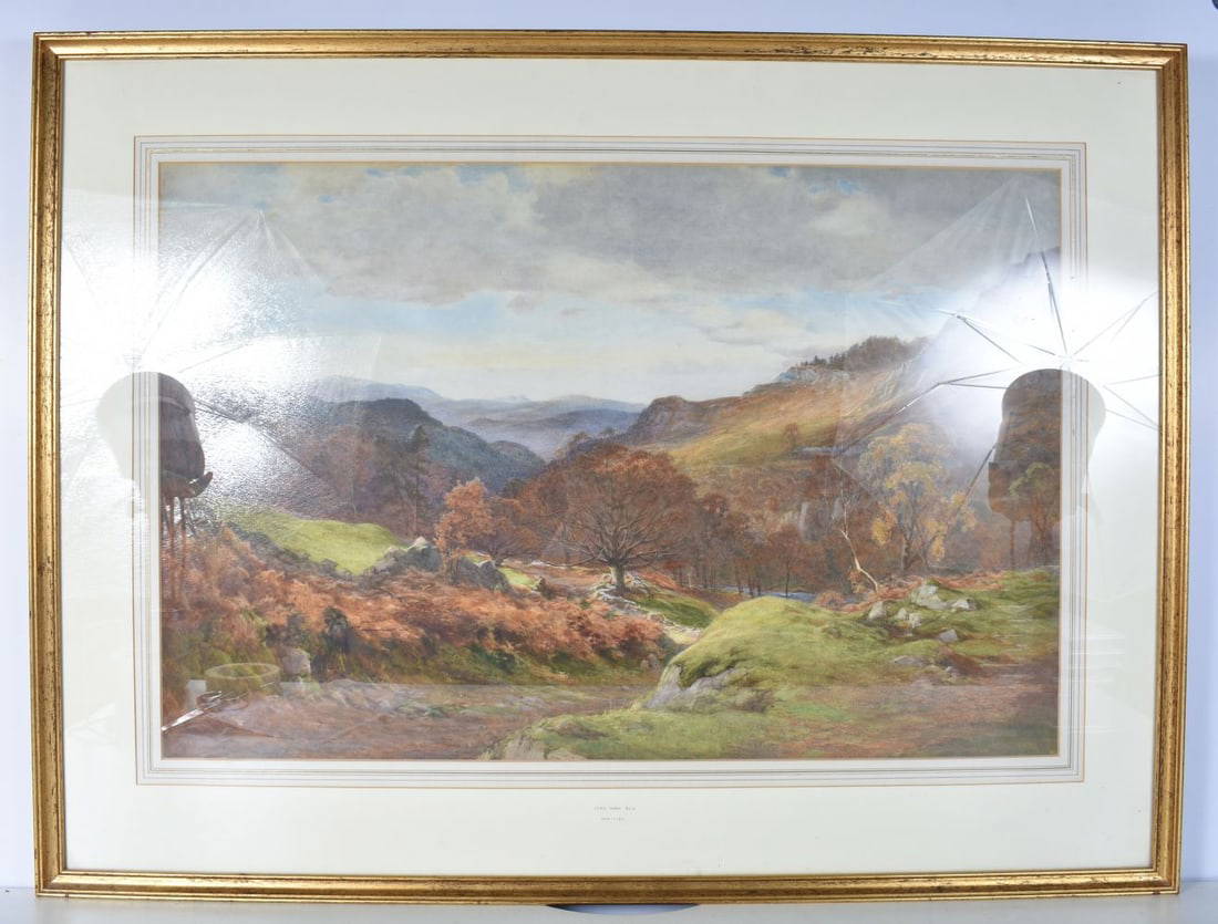 Cyril Ward (1863-1935) Framed Watercolour Of A Rural Scene 50 X 75 Cm ...