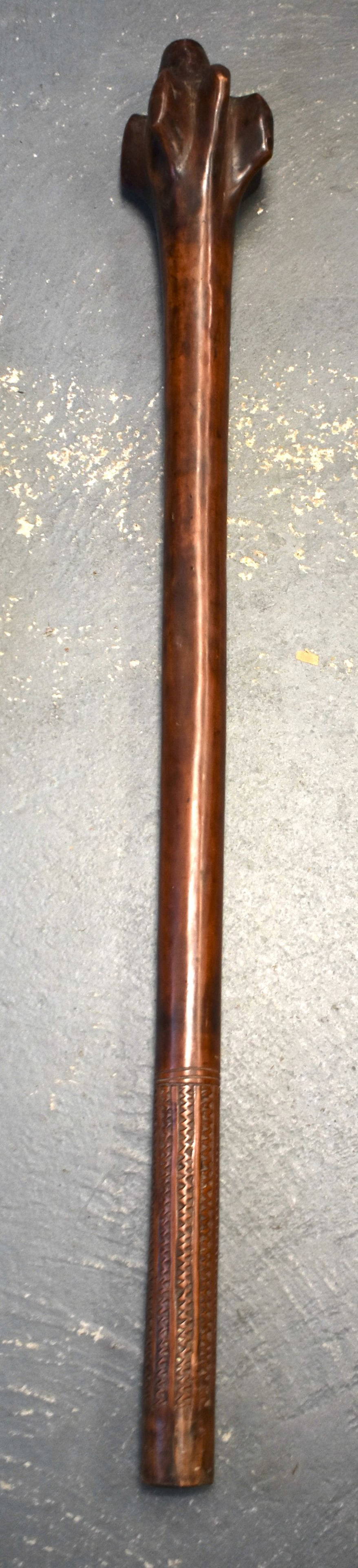 A 19th Century Fijian Islands Tribal Vunikaw Carved Wood War Club With ...