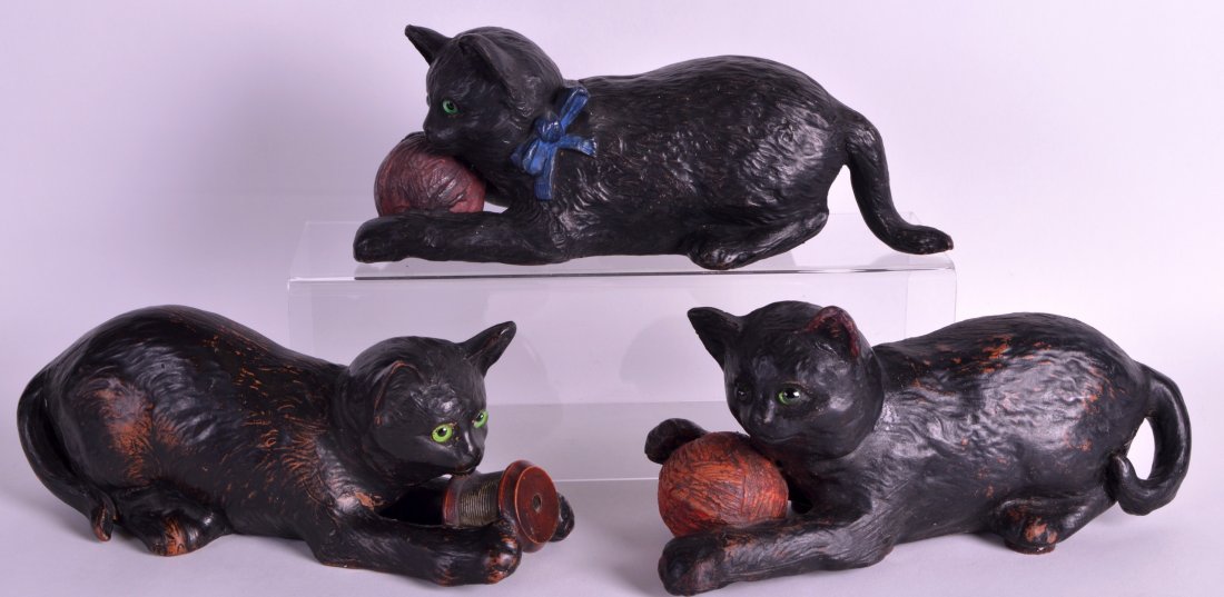 A SET OF THREE BRETBY POTTERY FIGURE OF CATS modelled - Apr 28, 2016 ...