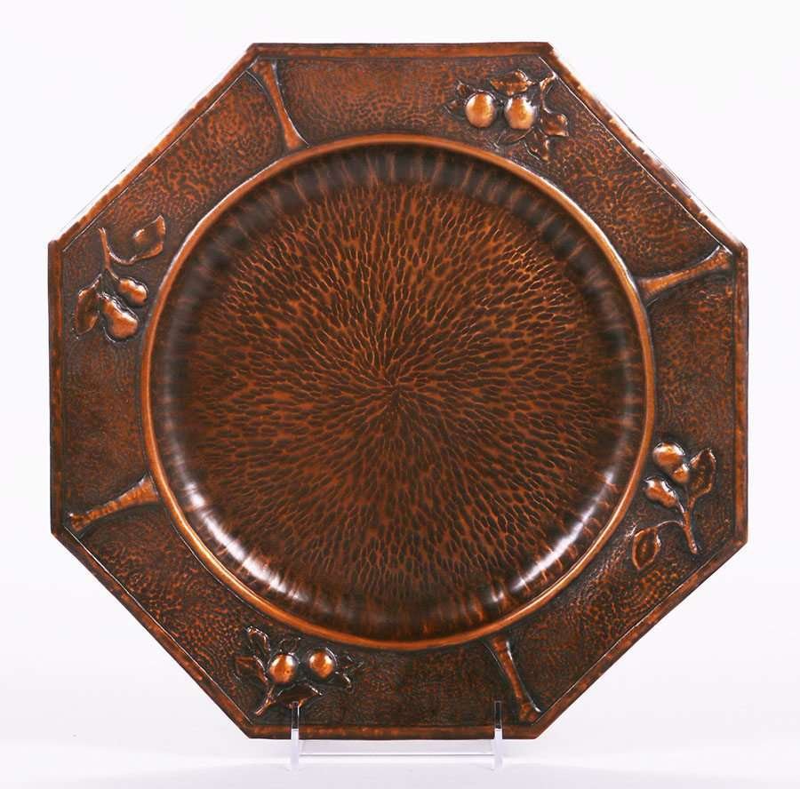 Pete Manyon Hammered Copper Octagonal Tray