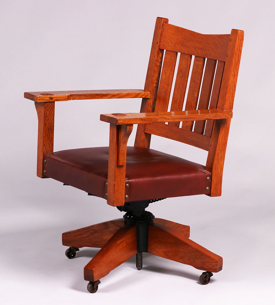 Gustav Stickley Swivel Chair - Jul 31, 2016 | California Historical ...