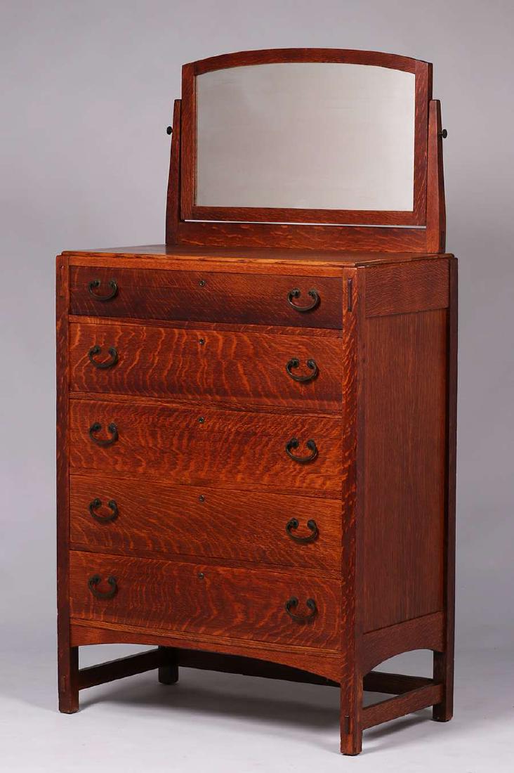 Limbert Tall Five-Drawer Dresser with Mirror - Mar 10, 2018 ...