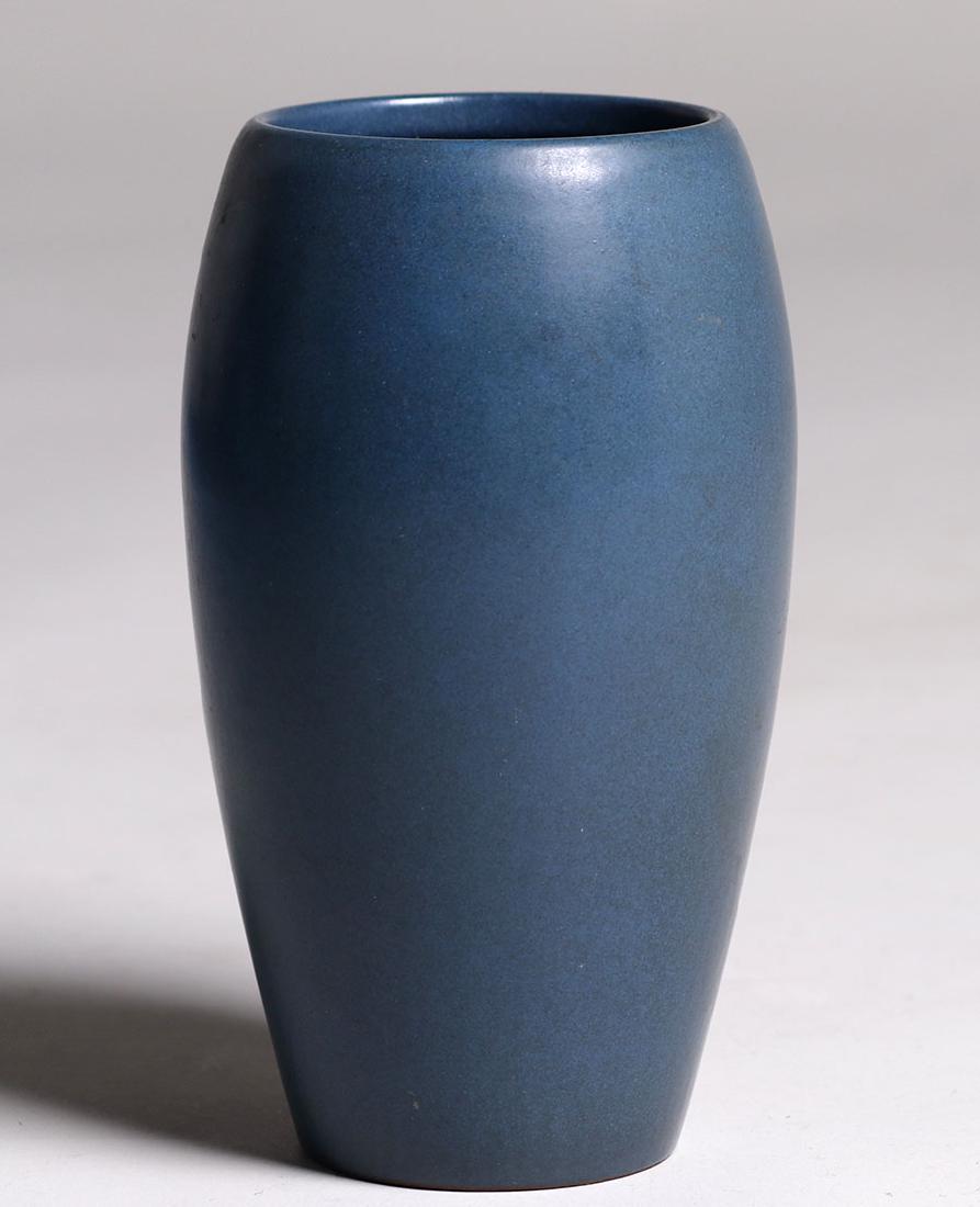 Marblehead Pottery Ovoid-shaped Matte Blue Vase