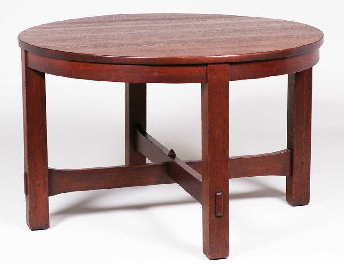 Gustav Stickley #446 Round Library Table - Jun 09, 2018 | California ...