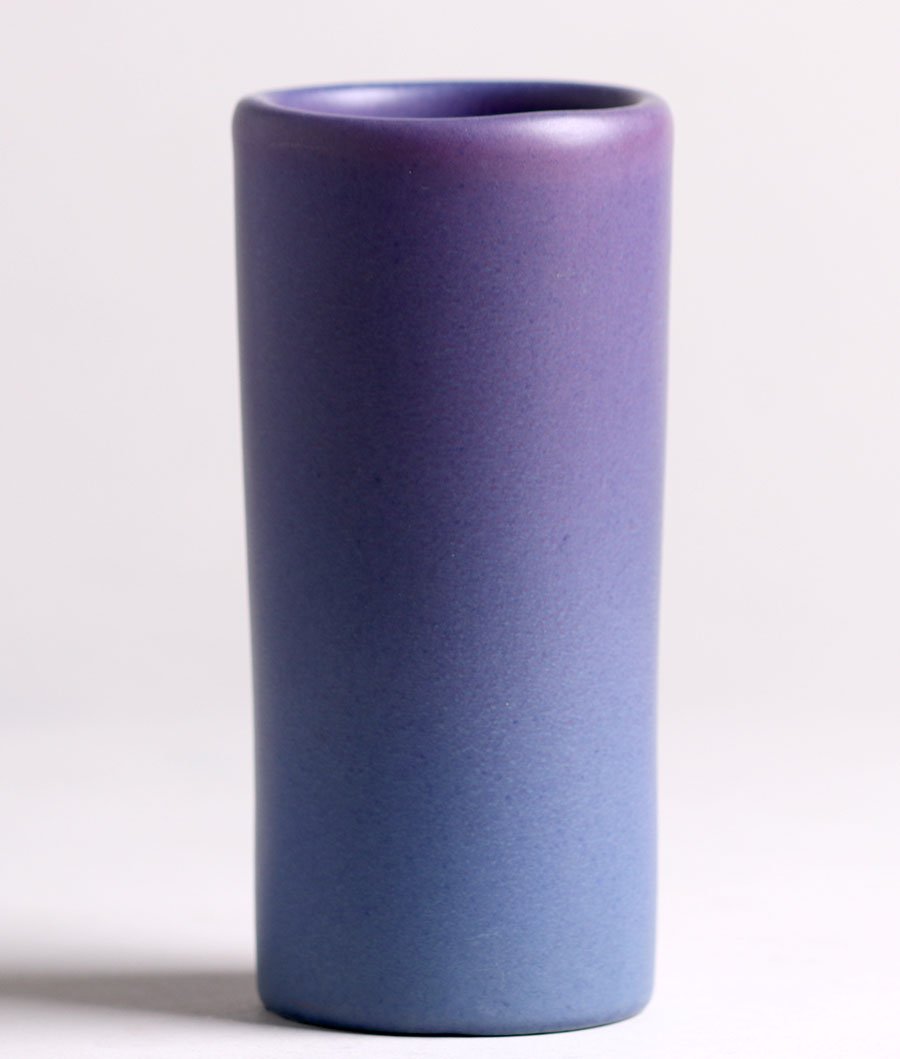 Van Briggle Purple Cylinder Vase