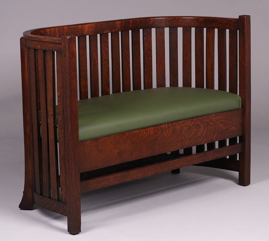 Plail Brothers Prairie School Barrel-Back Settle c1905 - Jun 09, 2018 ...