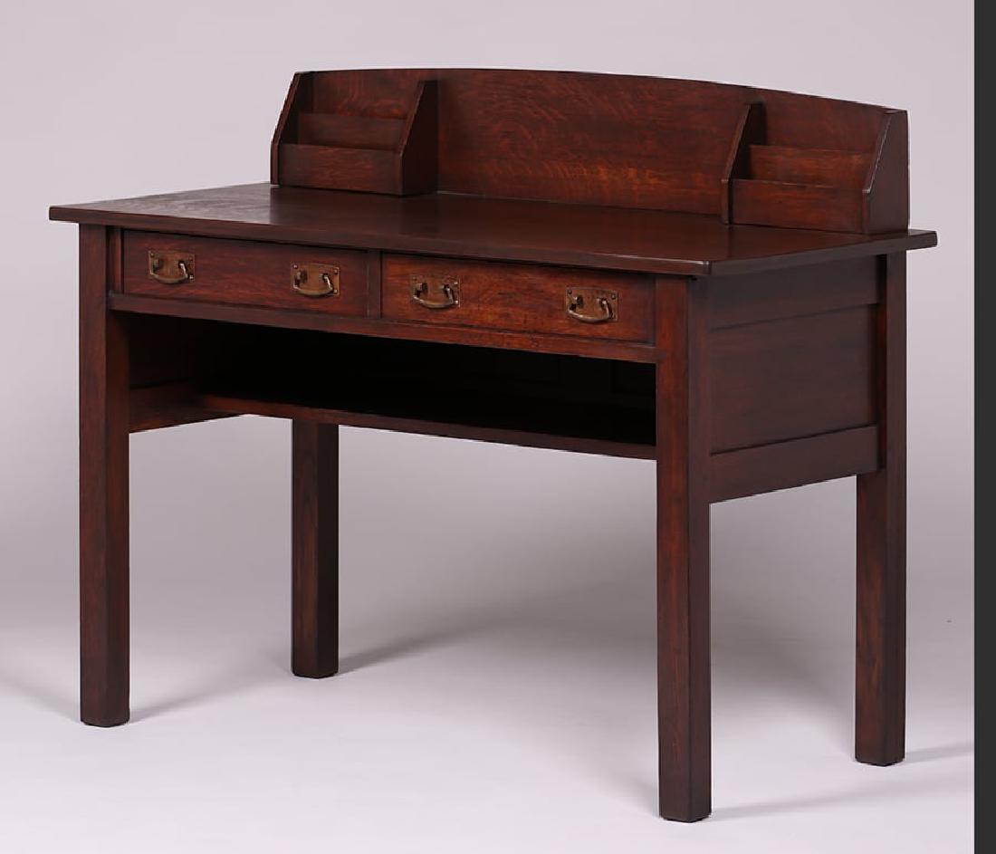 L&JG Stickley Two-Drawer Postcard Desk
