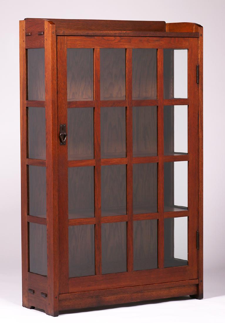 Gustav Stickley One Door China Cabinet
