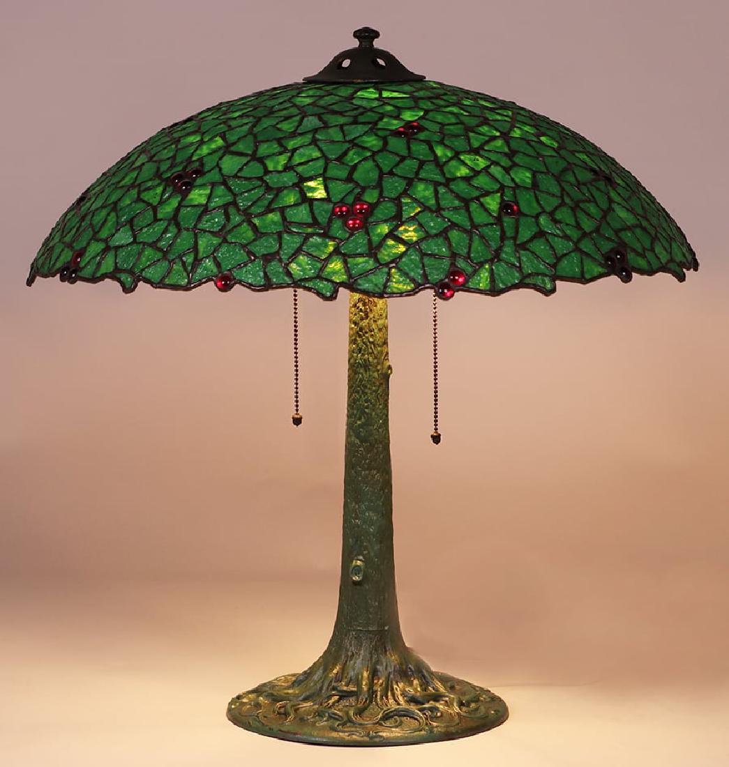 Phillip Semmer Leaded Glass Lamp c1910
