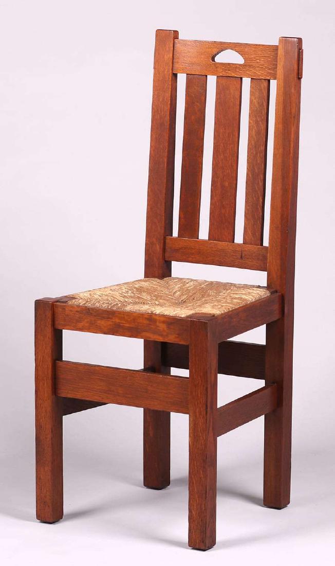 Limbert Side Chair Rush Seat c1905