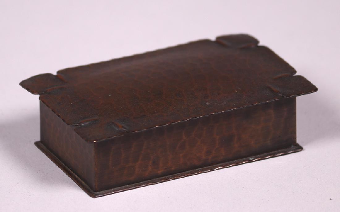 Roycroft Hammered Copper Stamp Box