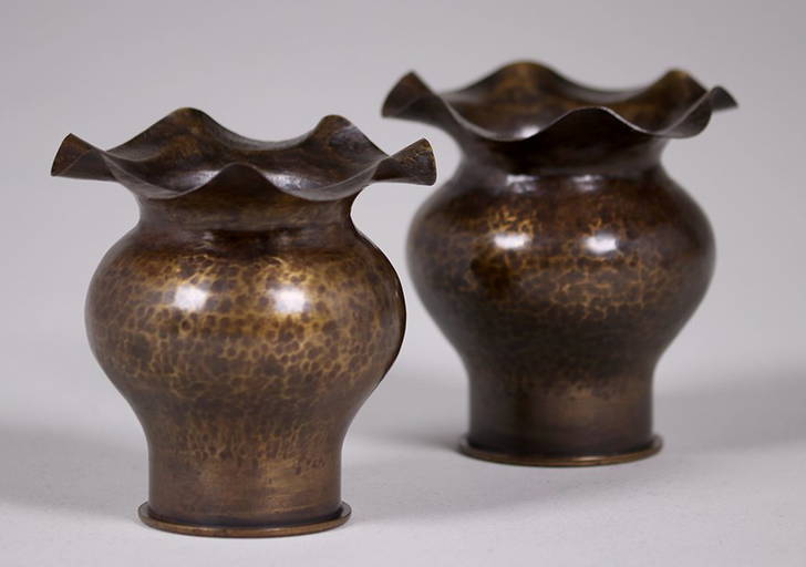 Pair Dirk Van Erp Mini Shell Casings