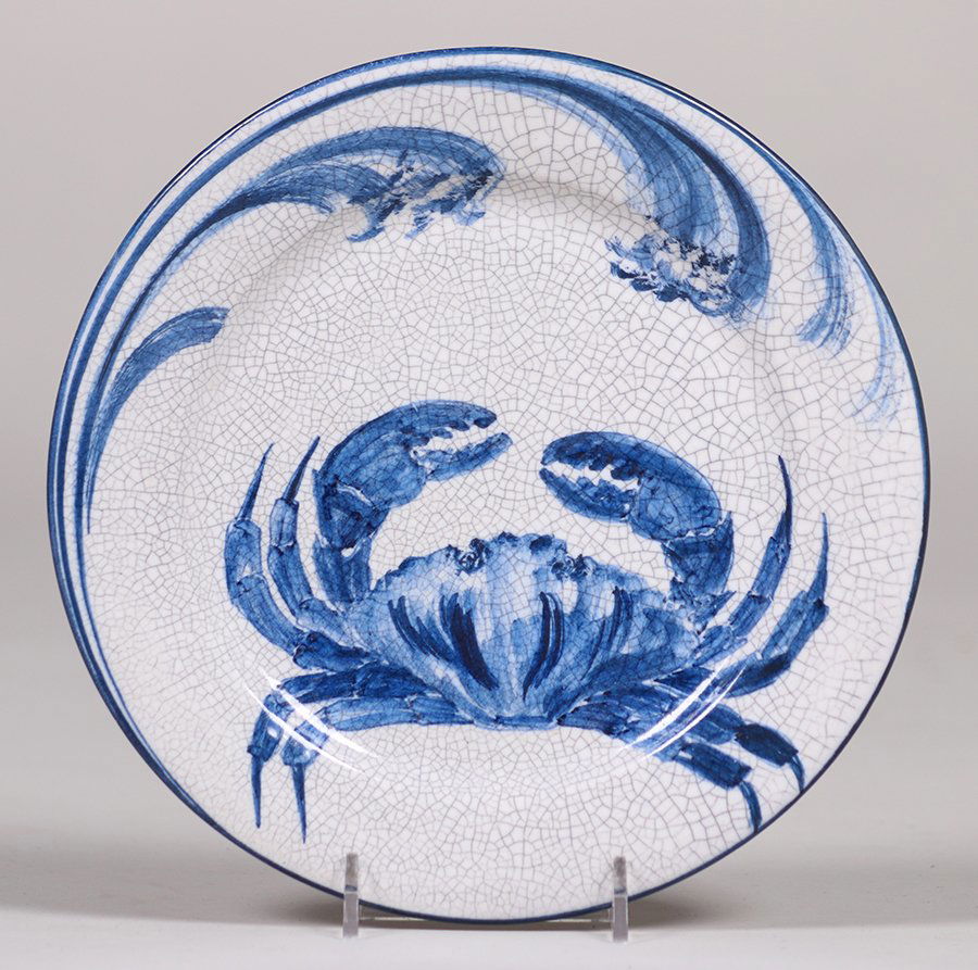 Dedham Pottery 8.5" Crab Plate - Jun 08, 2019 | California Historical ...