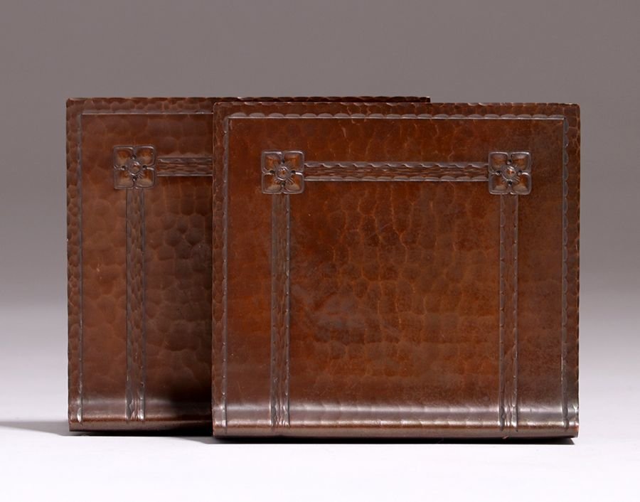 Roycroft Hammered Copper Square Inkwell - Sep 29, 2018 | California ...