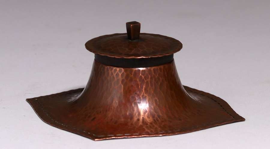 Roycroft Hammered Copper Square Inkwell - Sep 29, 2018 | California ...