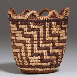Salish Pacific Northwest Native American Basket